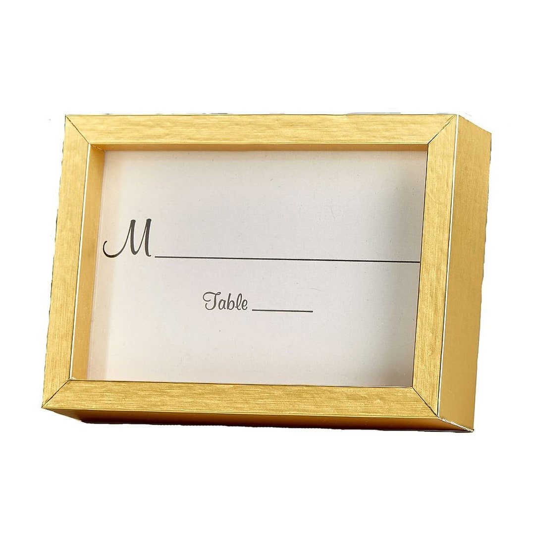 Gold Place Card Frame - Gold Wood Photo Frame Place Card Holder ...