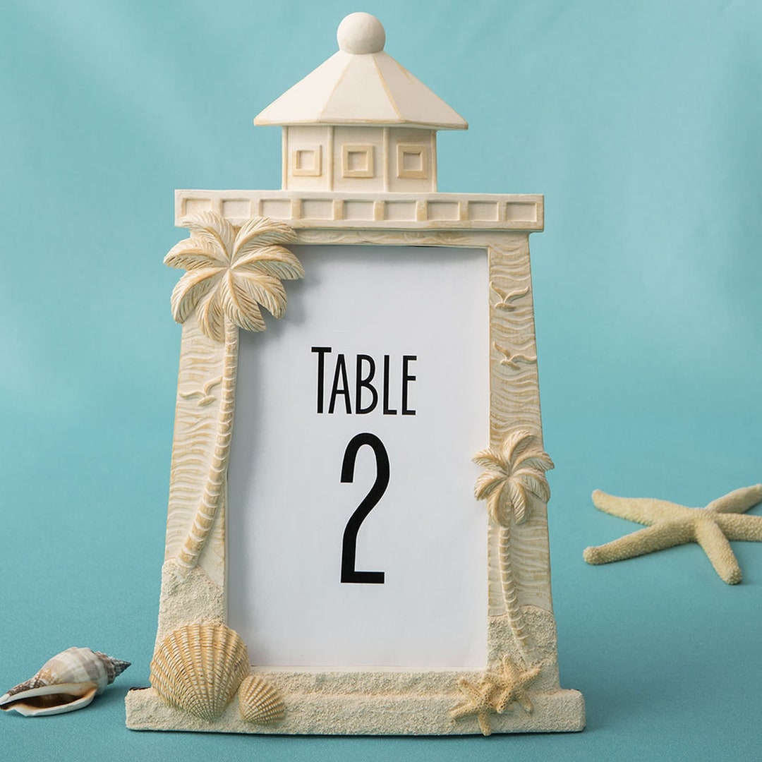 Large Lighthouse Frame 4x6 Photo Picture Frames Wedding Table Numbers ...
