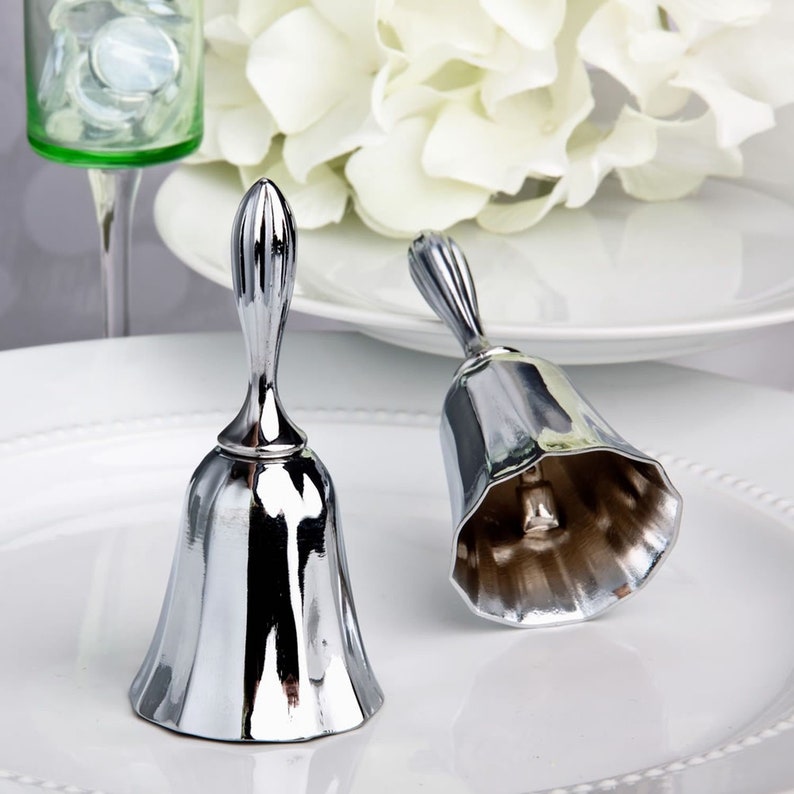 Silver Kissing Bell Wedding Ring for a Kiss Bells Party - Etsy