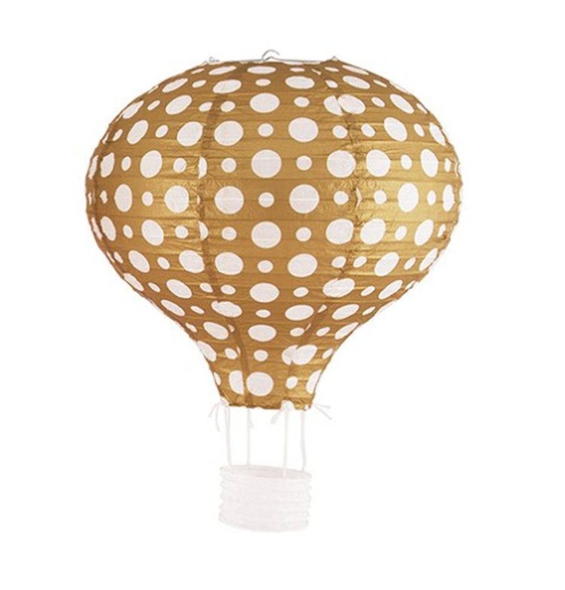 Hot Air Balloon Lanterns Set of 3 White Gold Lantern - Etsy