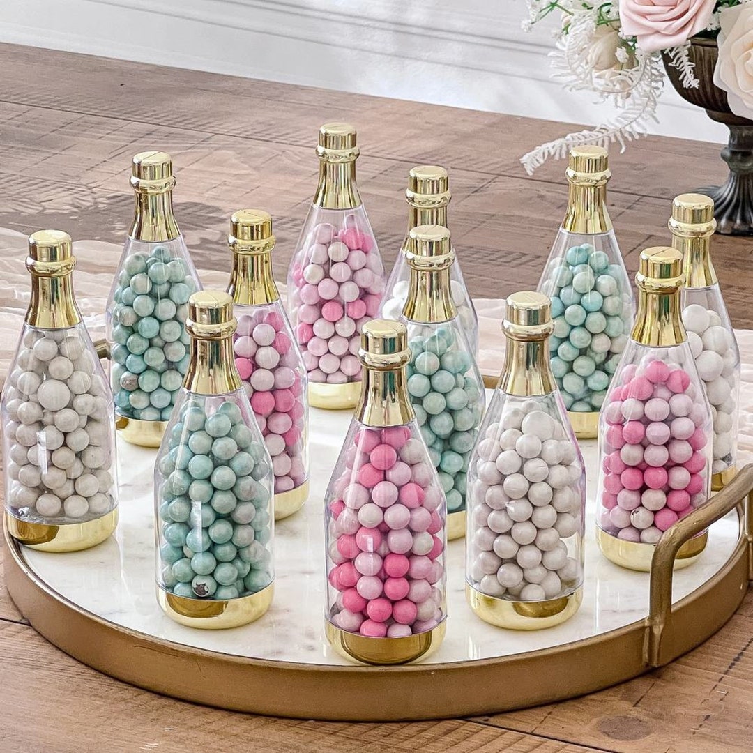 Large Champagne Bottle Candy Boxes - Set of 12 - Wedding Birthday Party ...