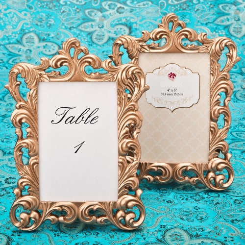 Gold Baroque Frame 5x7 Photo Picture Frame Wedding Table - Etsy