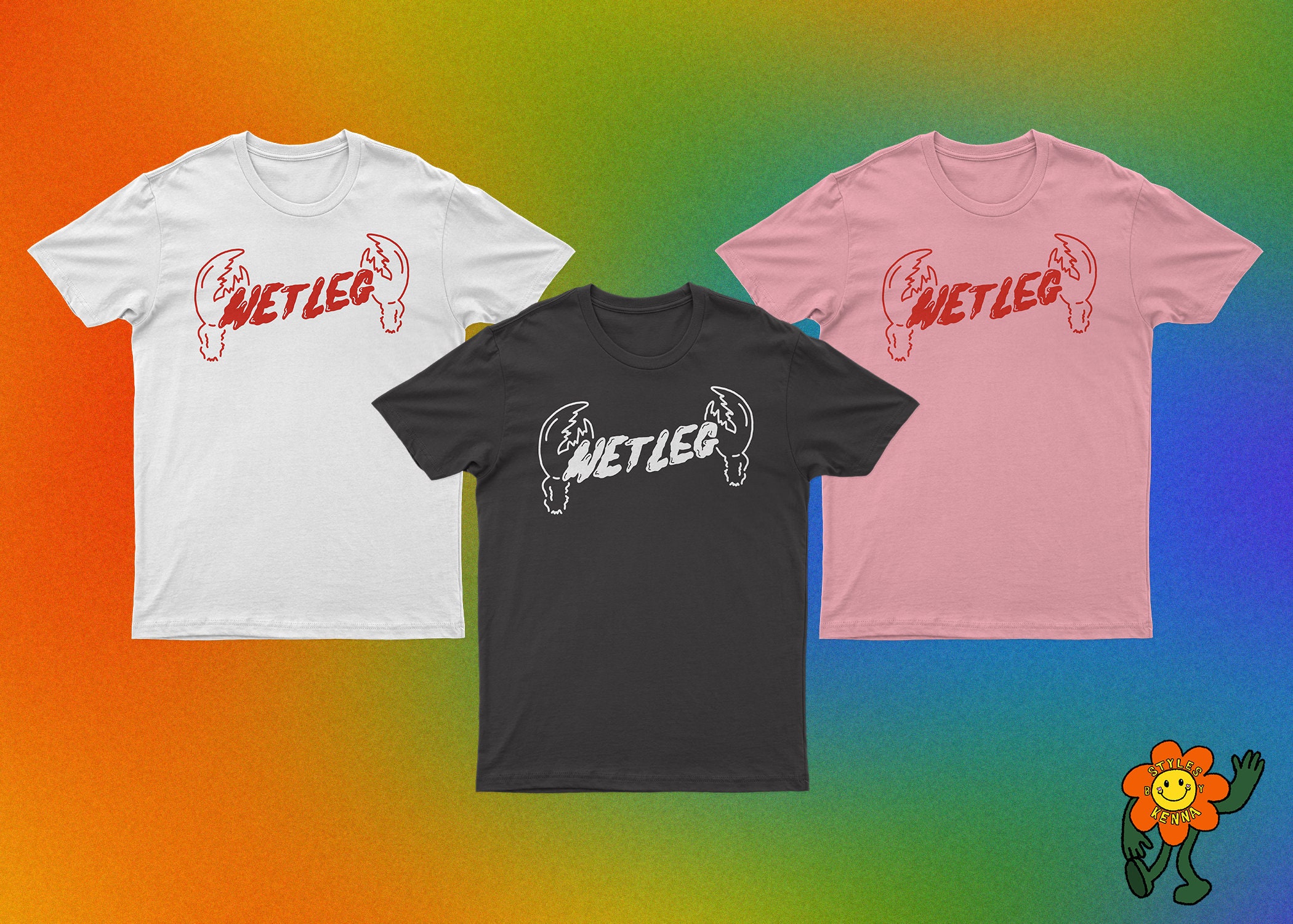 Wet Leg Tour UK 2023 T-Shirt, Wet Leg Rock Band Concert Merch