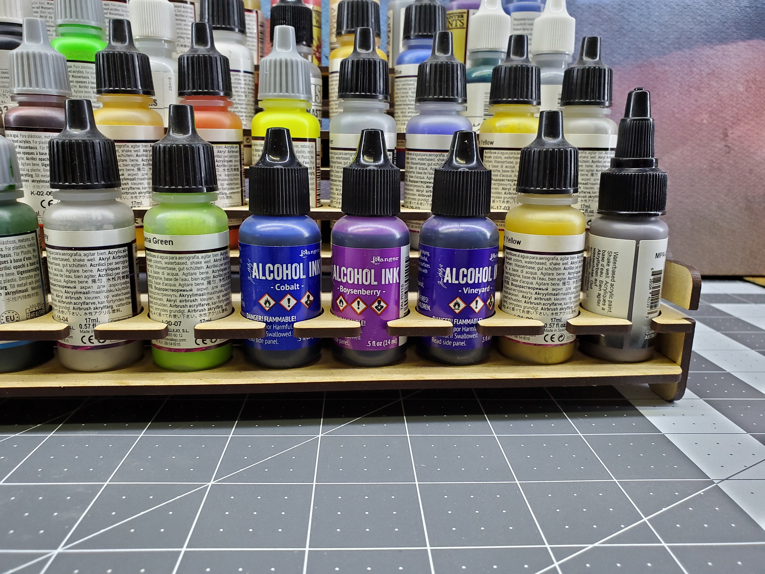 40 Bottle Alcohol Ink Modular Paint Rack - Etsy