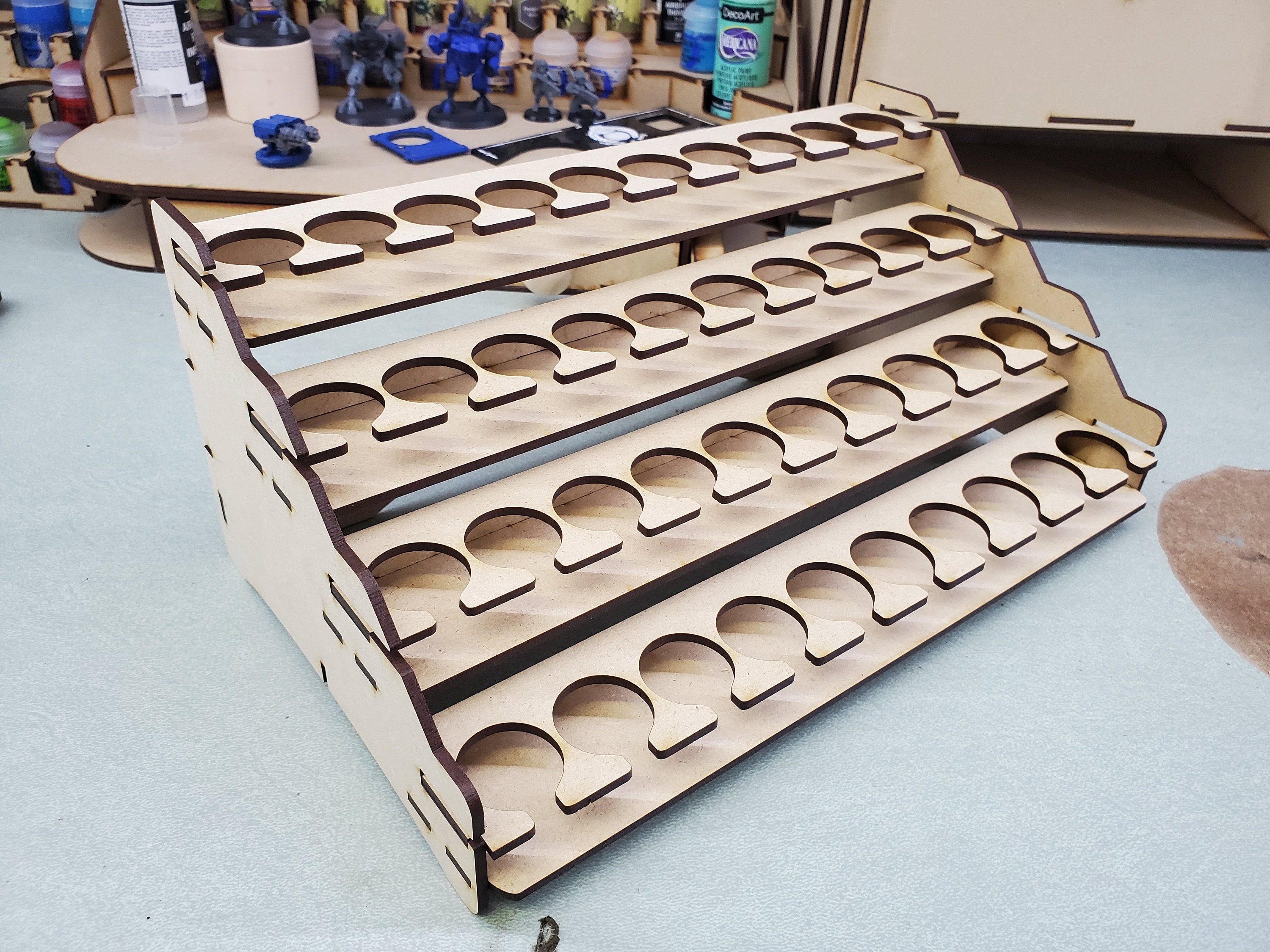 40 Bottle Vallejo/army Painter Modular Paint Rack | Etsy