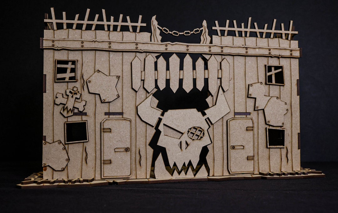 Ork Palisade: MDF Laser Cut Wargame Terrain - Etsy