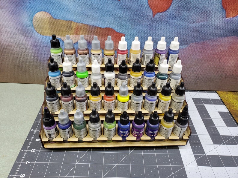 40 Bottle Alcohol Ink Modular Paint Rack | Etsy