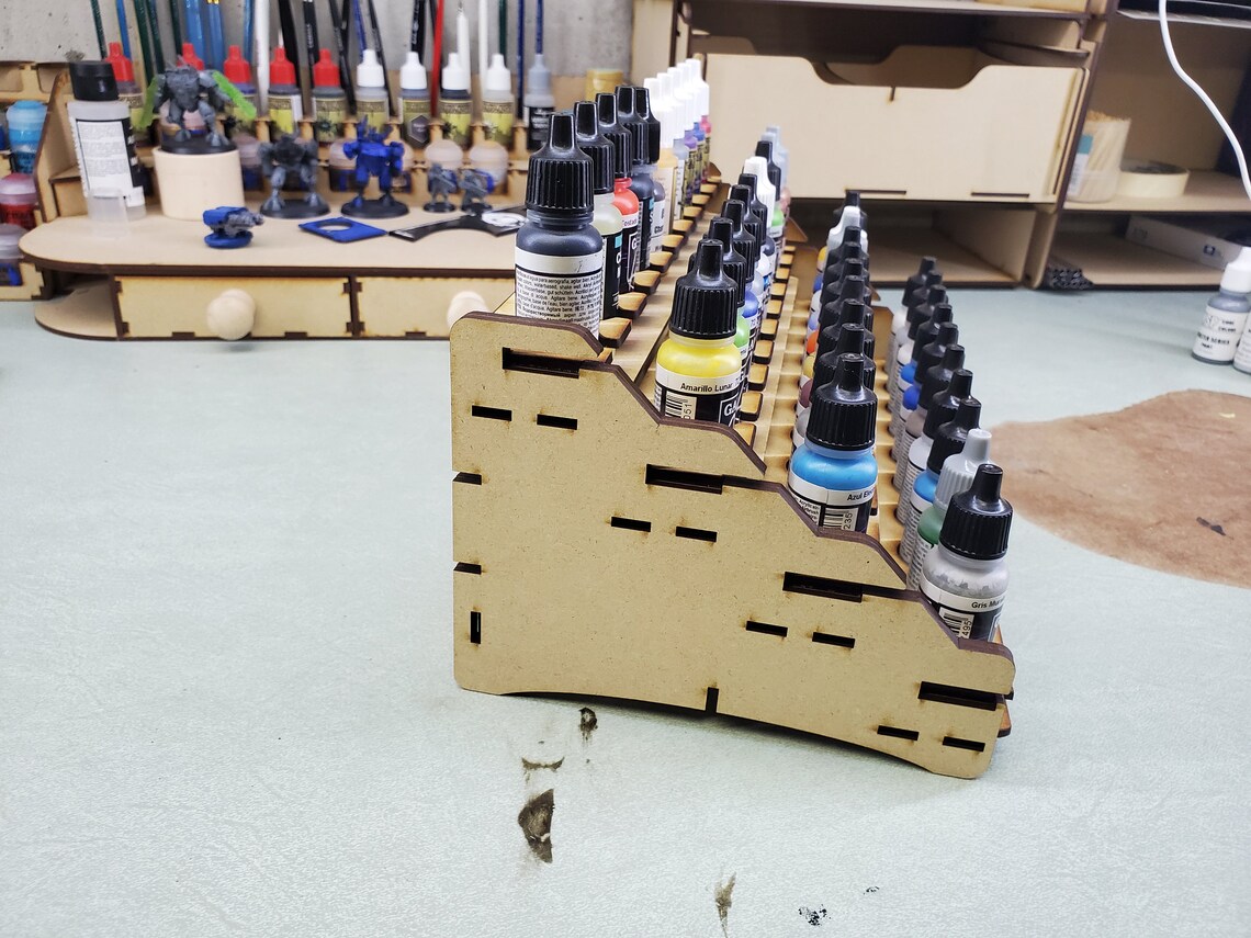 40 Bottle Vallejo/army Painter Modular Paint Rack | Etsy