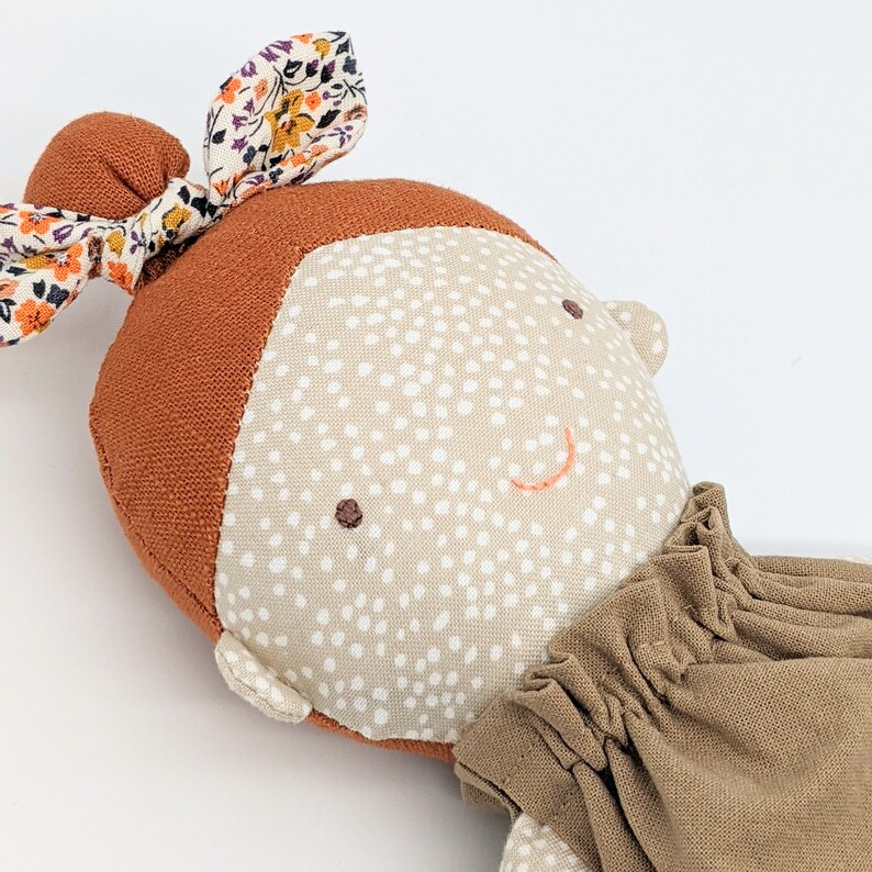 Millie Top Knot Girl / Freckle Ginger Hair Doll / Red Head / - Etsy