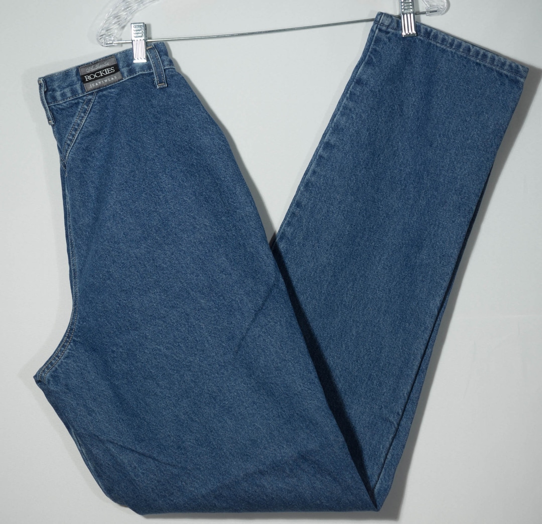 Vintage Rocky Mountain Jeans Bareback Yoke 90s Western Wear Rodeo ...