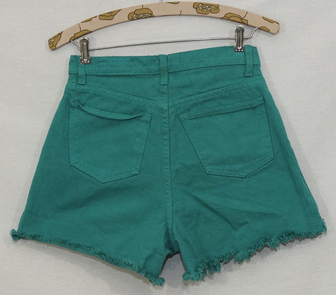Vintage Marine Green Jean Shorts 80's Cutoffs Made in USA "bennini ...