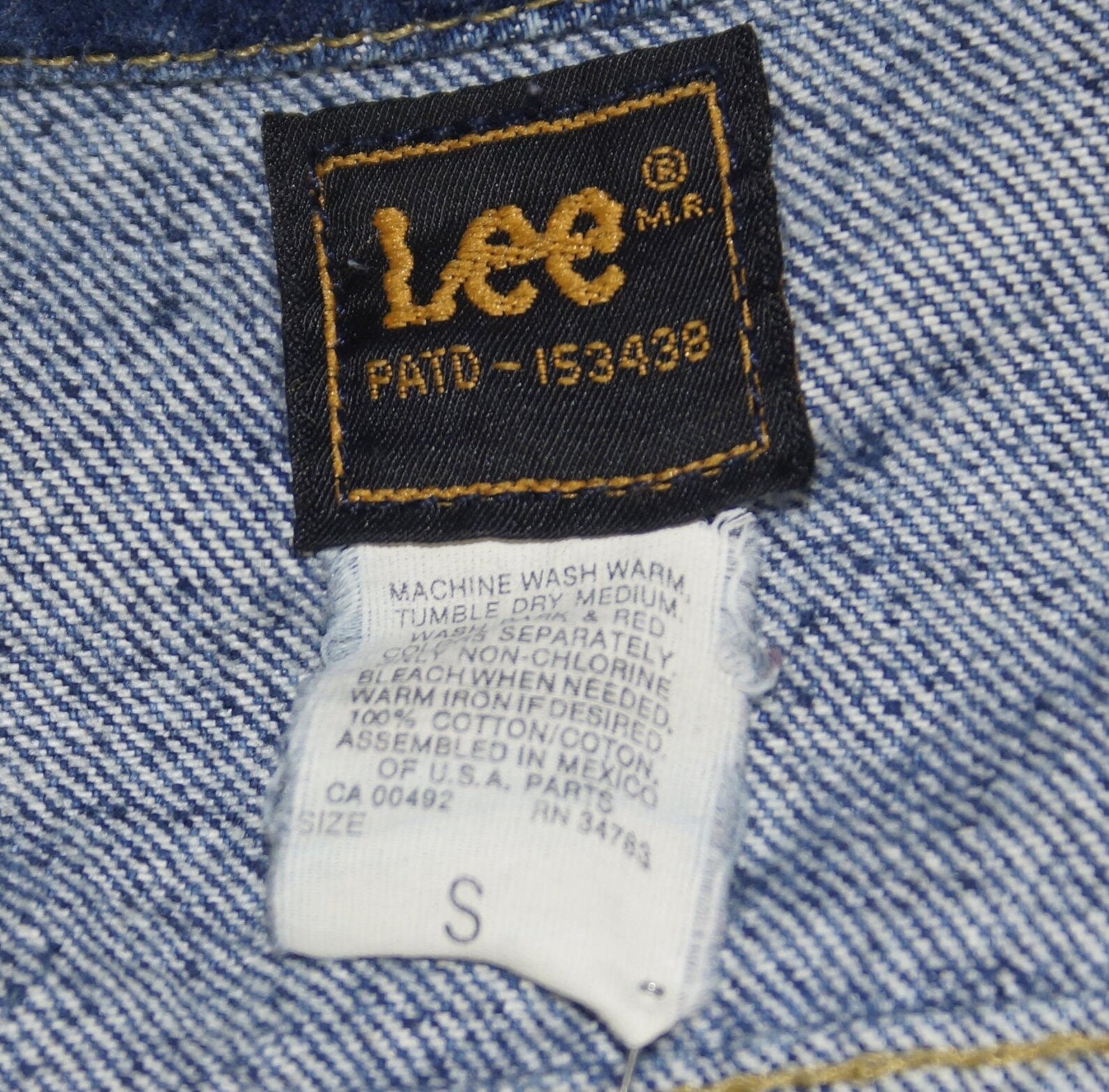 1970's Jean Jacket Vintage Denim Coat Original Lee Label | Etsy