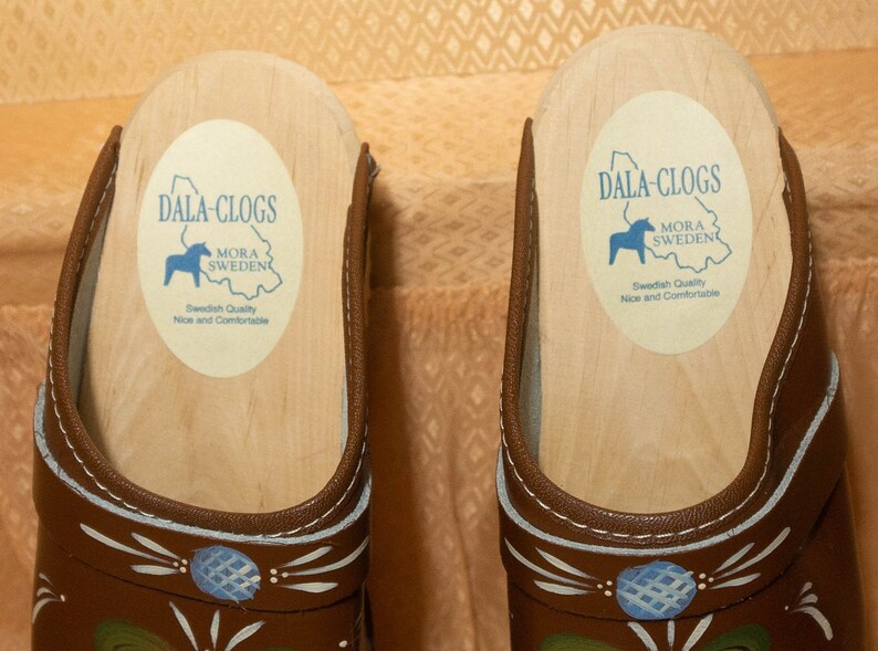 Vintage Swedish Clogs dala Clogs Wooden Clogs - Etsy