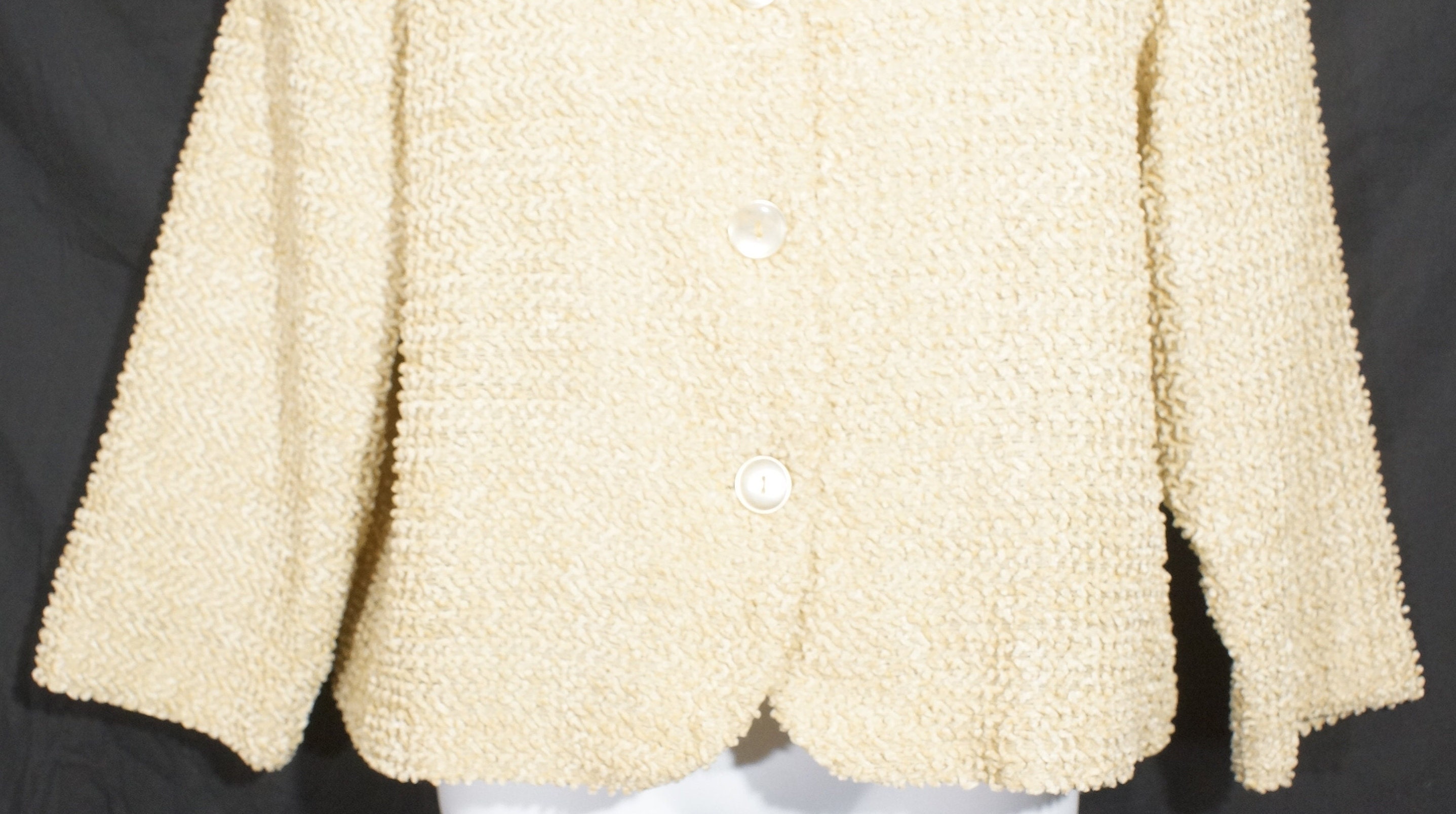 1980's Chenille Jacket Vintage Coat Blazer Textured Fuzzy - Etsy