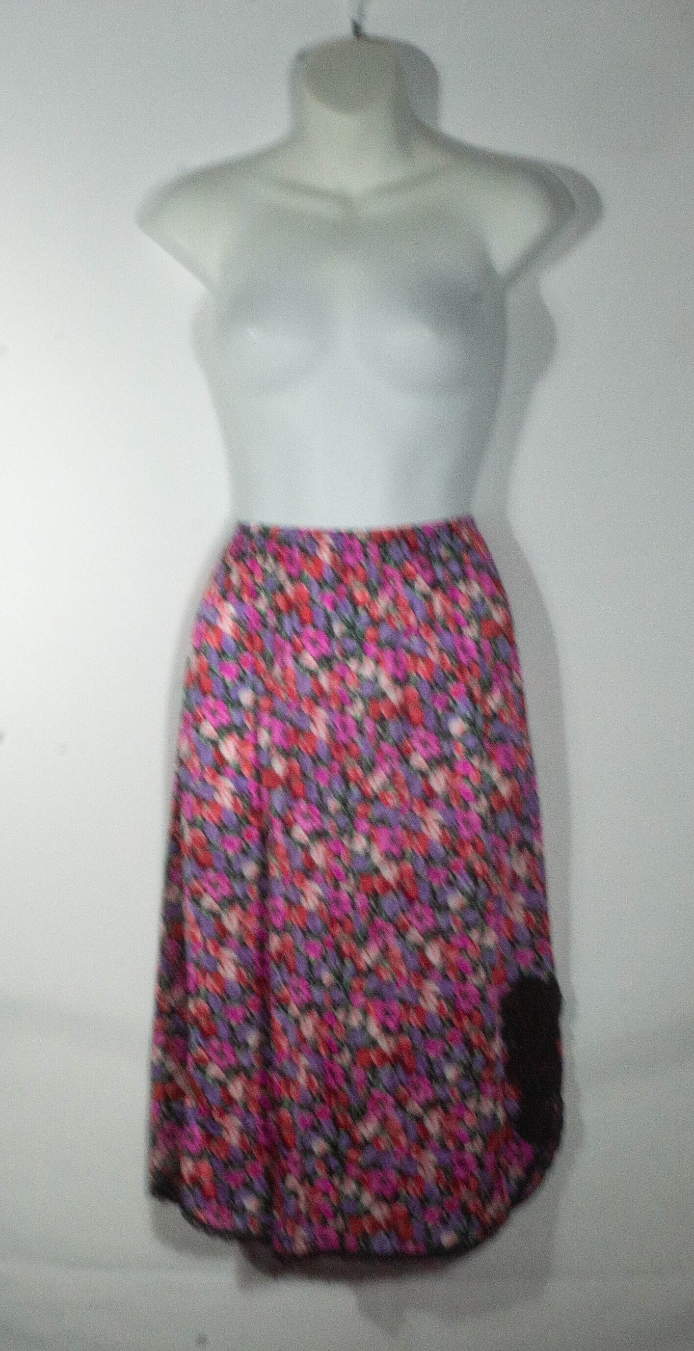 Vintage Vanity Fair Half Slip 1970's Lingerie Skirt RARE Floral Print ...