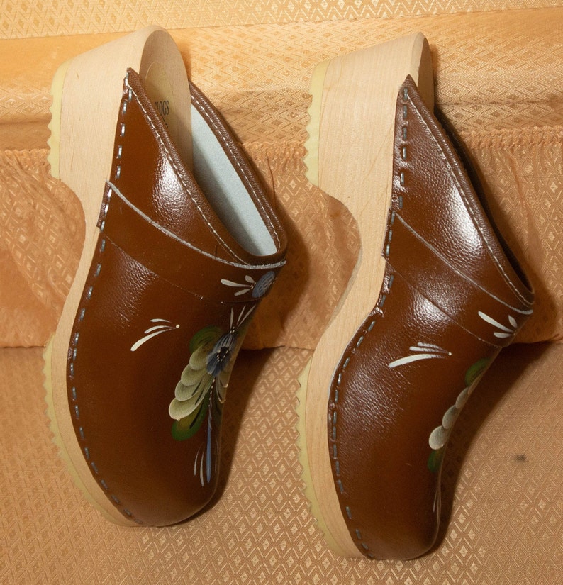 Vintage Swedish Clogs dala Clogs Wooden Clogs - Etsy