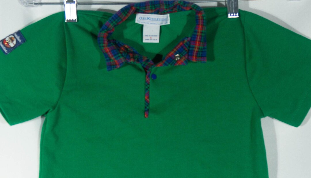 Vintage Oshkosh Kids Polo Top: Mounties Patch, Green Knit, Size 6 - Etsy