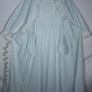 Vintage Nightgown Robe 60s Maxi Miss Elaine Label Union Stamp Made in ...