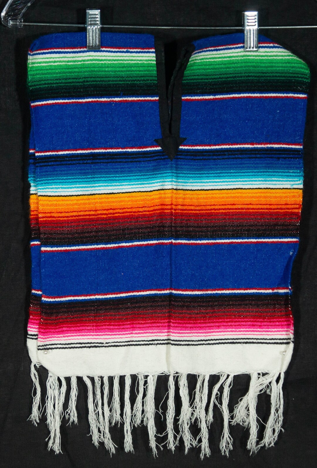 Southwestern Serape Poncho Vintage Vaquero Cowboy Made in - Etsy