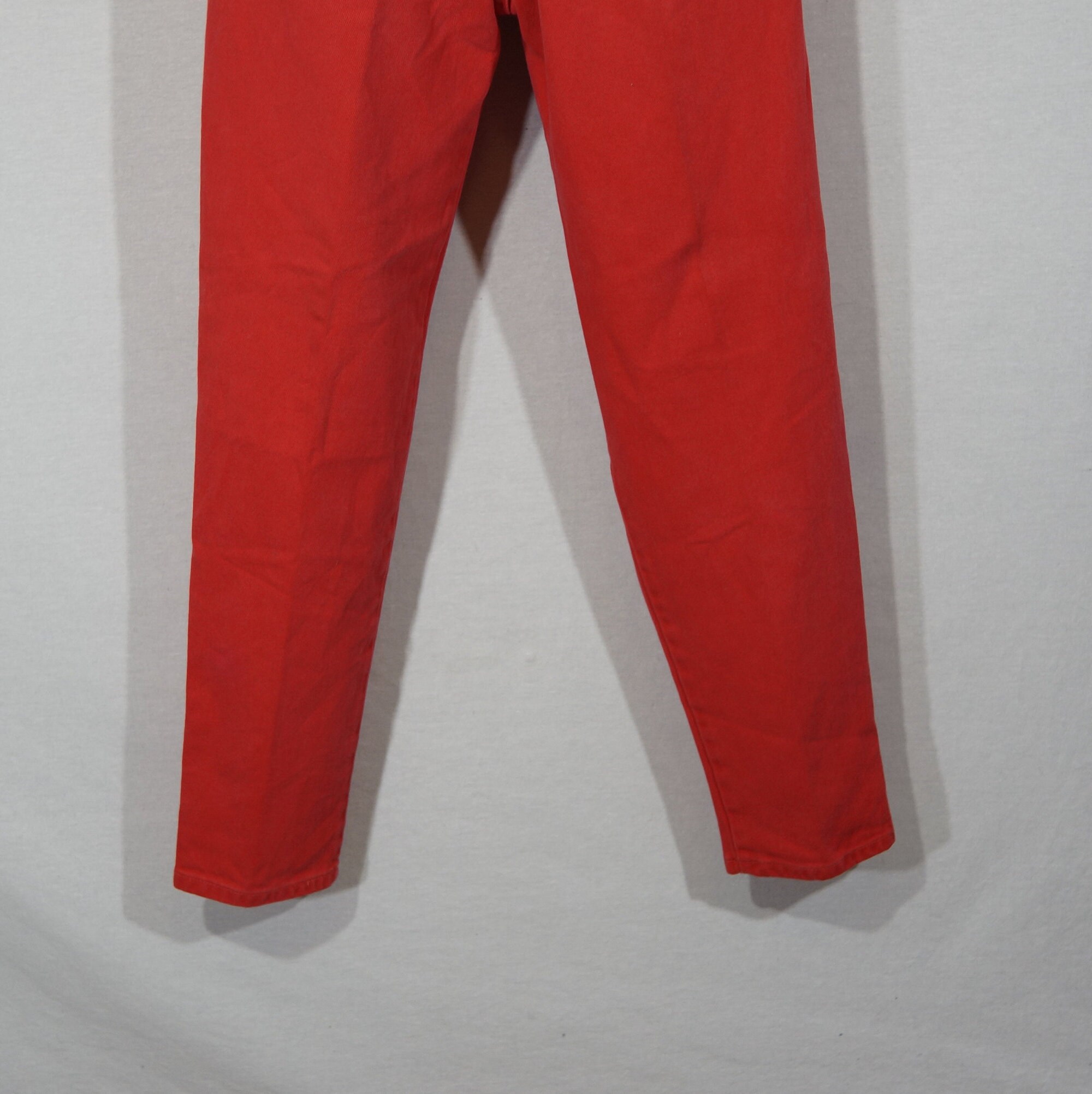 Vintage Jeans Made in USA 80s Red Denim High Rise anchor - Etsy