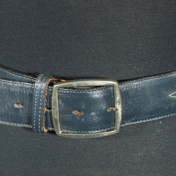 Vintage Leather Belt - Etsy