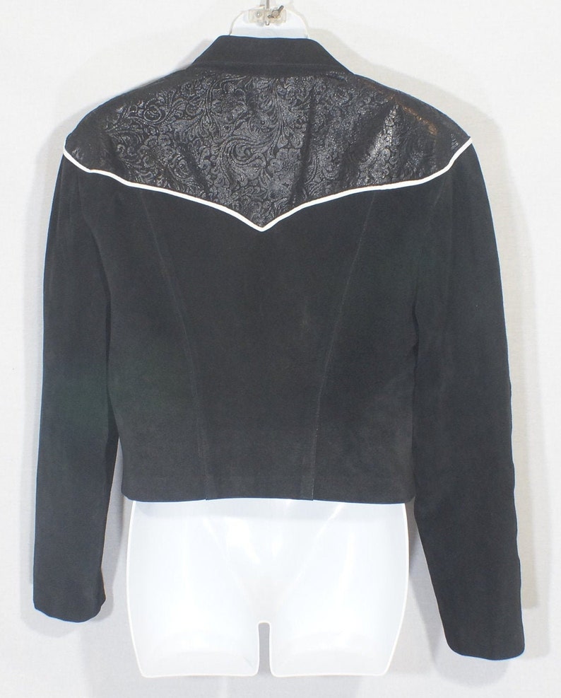 Vintage Western Leather Jacket 80s Suede Coat Frontier Label | Etsy