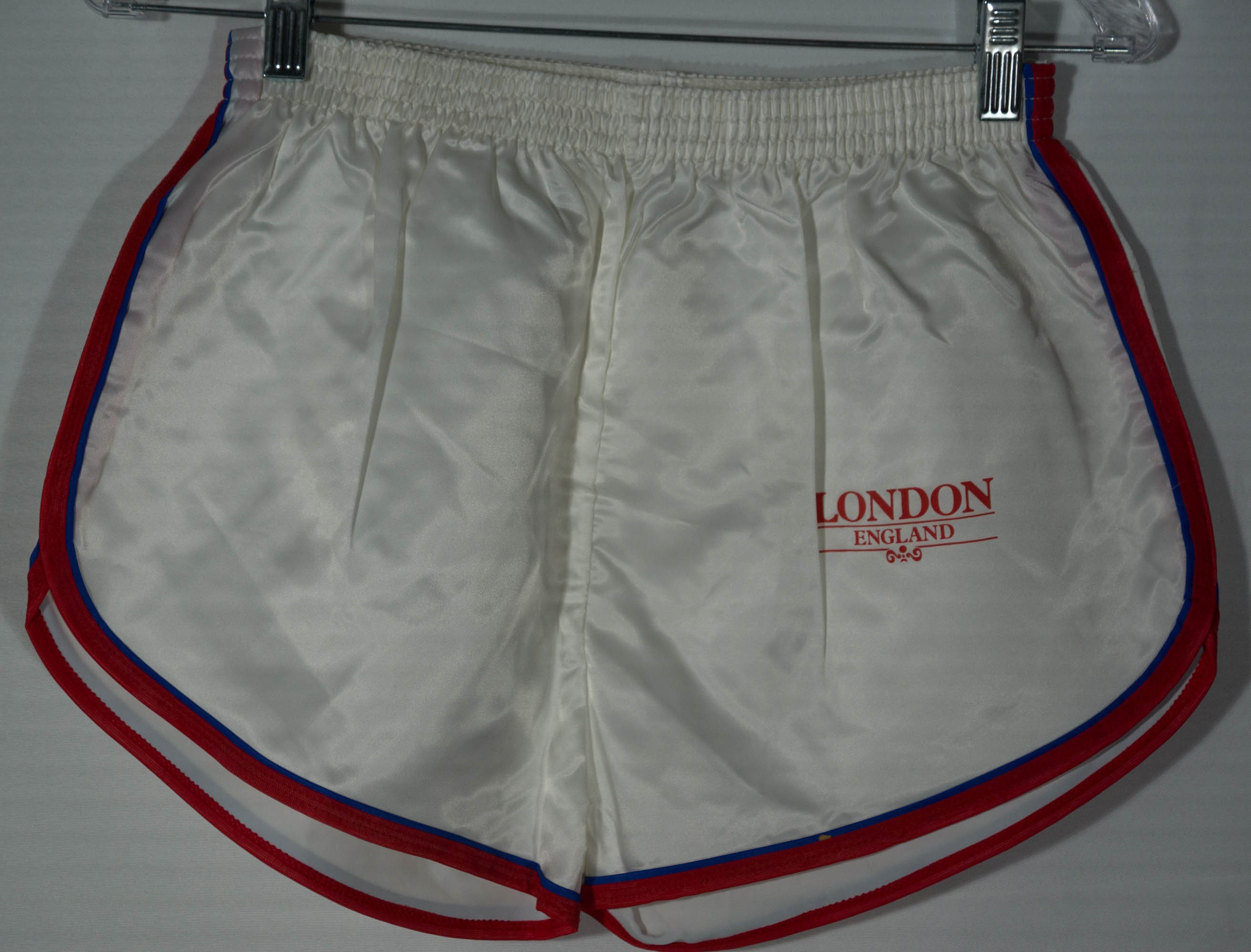 Ringer Short Shorts London England Logo Shine & Sheen 90s Does 70s ...