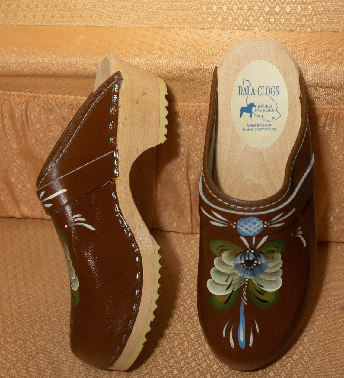 Vintage Swedish Clogs dala Clogs Wooden Clogs - Etsy