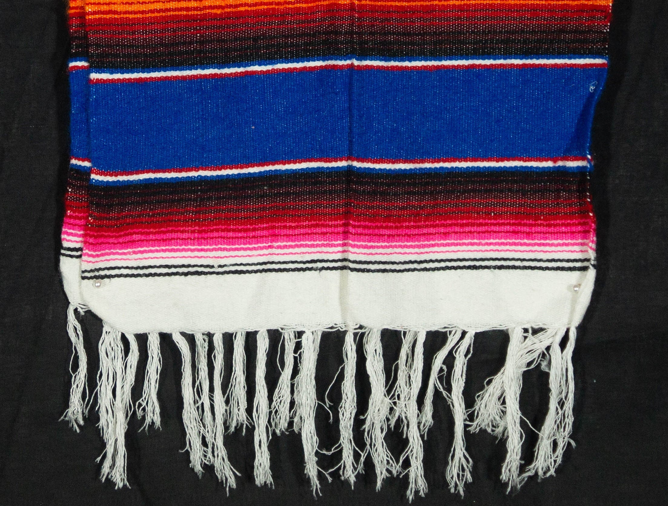 Southwestern Serape Poncho Vintage Vaquero Cowboy Made in - Etsy