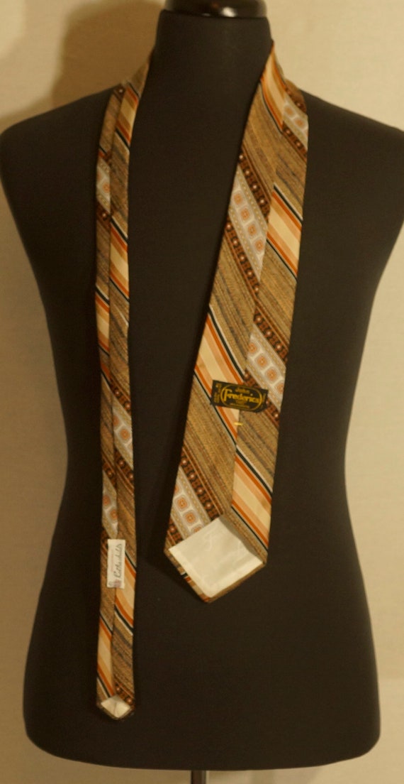 70s Neck Tie Vintage Union Made John Frederic's Desig… - Gem