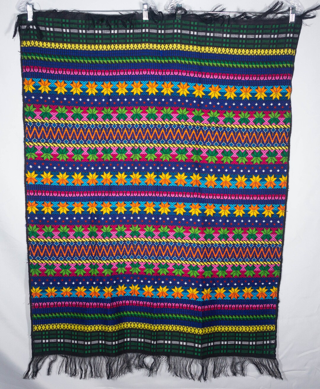 Guatemalan Weaving Vintage Mayan Woven Textile Tapestry Hand Embroidery ...