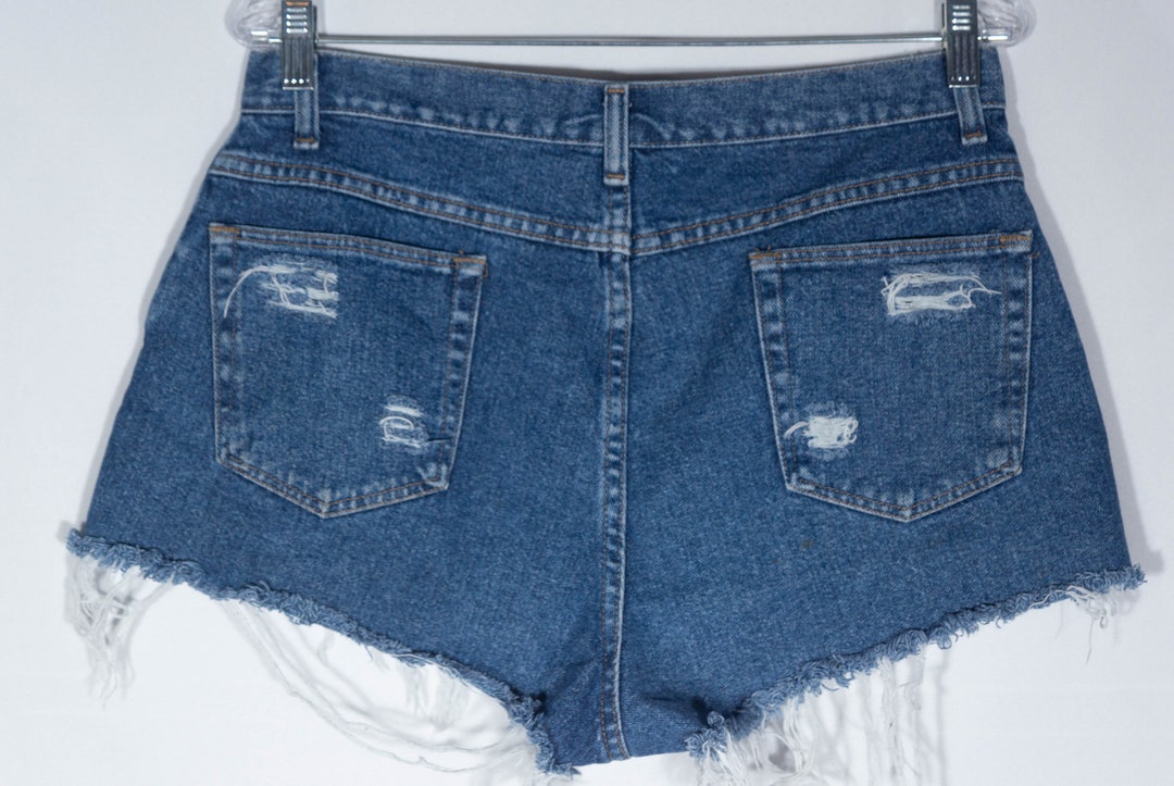 Vintage Jean Shorts Wrangler's Cutoffs Distressing Shortie Short Shorts ...
