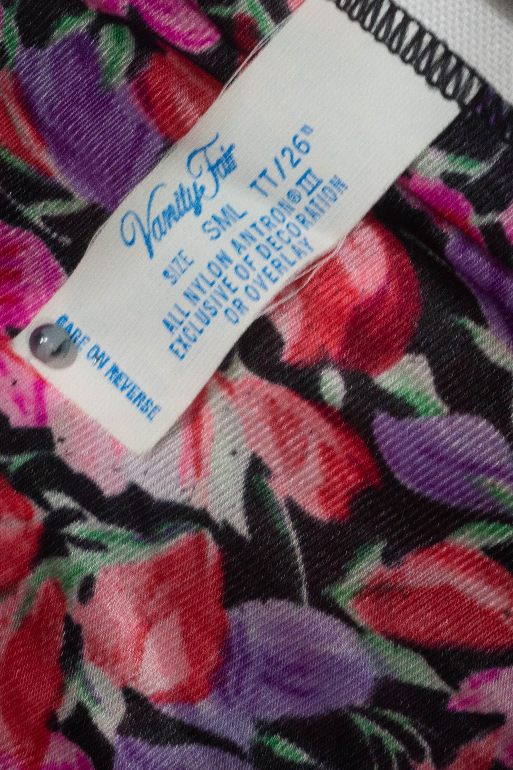 Vintage Vanity Fair Half Slip 1970's Lingerie Skirt RARE Floral Print ...