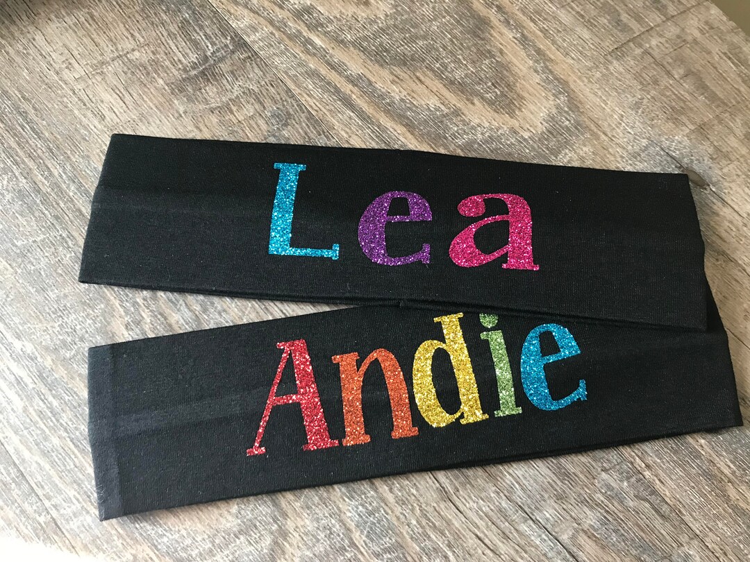 Personalized Girls Headband for Sports Dance Headband With Name ...