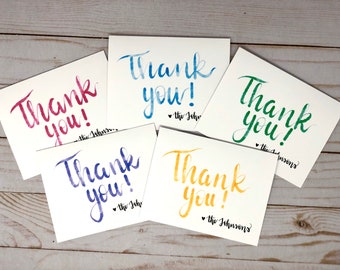 Mini Thank You Cards Message Cards, Wedding Cards, Party Cards ...