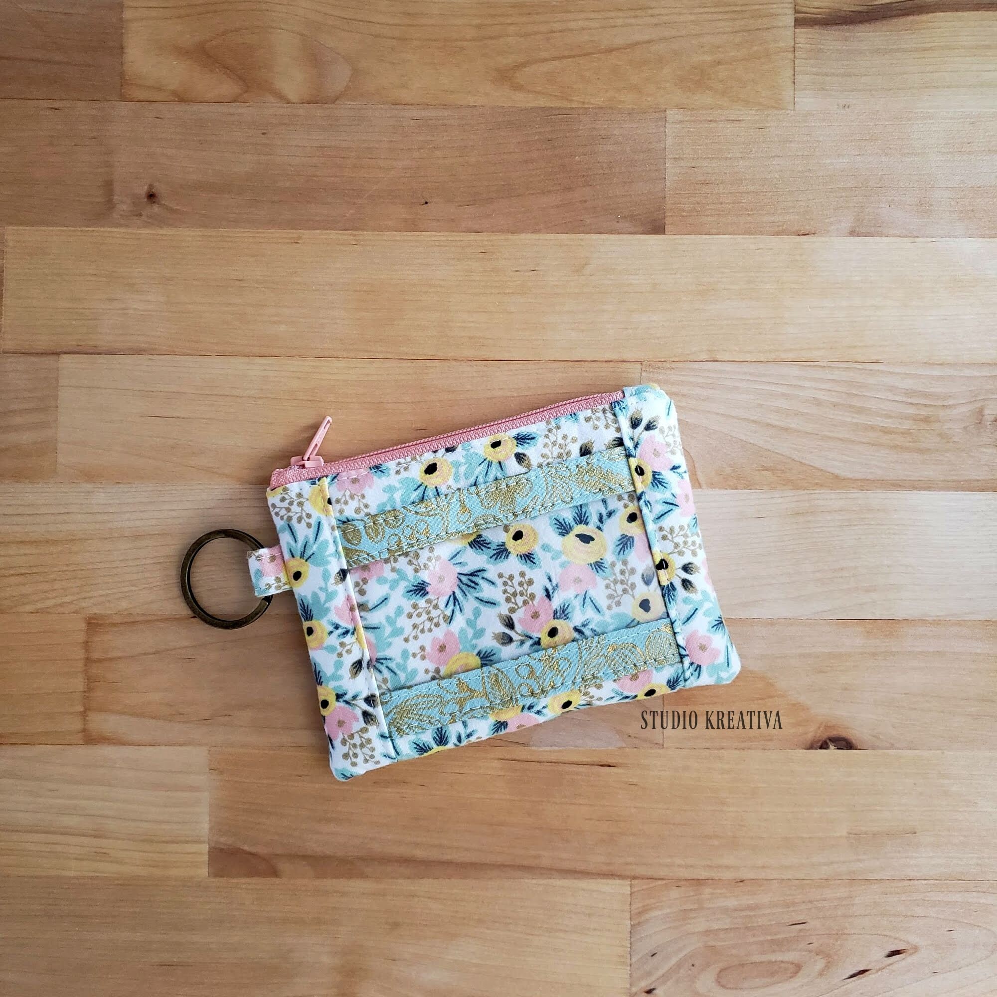 Handmade Small ID Card Wallet School Id for girl Boho Rifle | Etsy