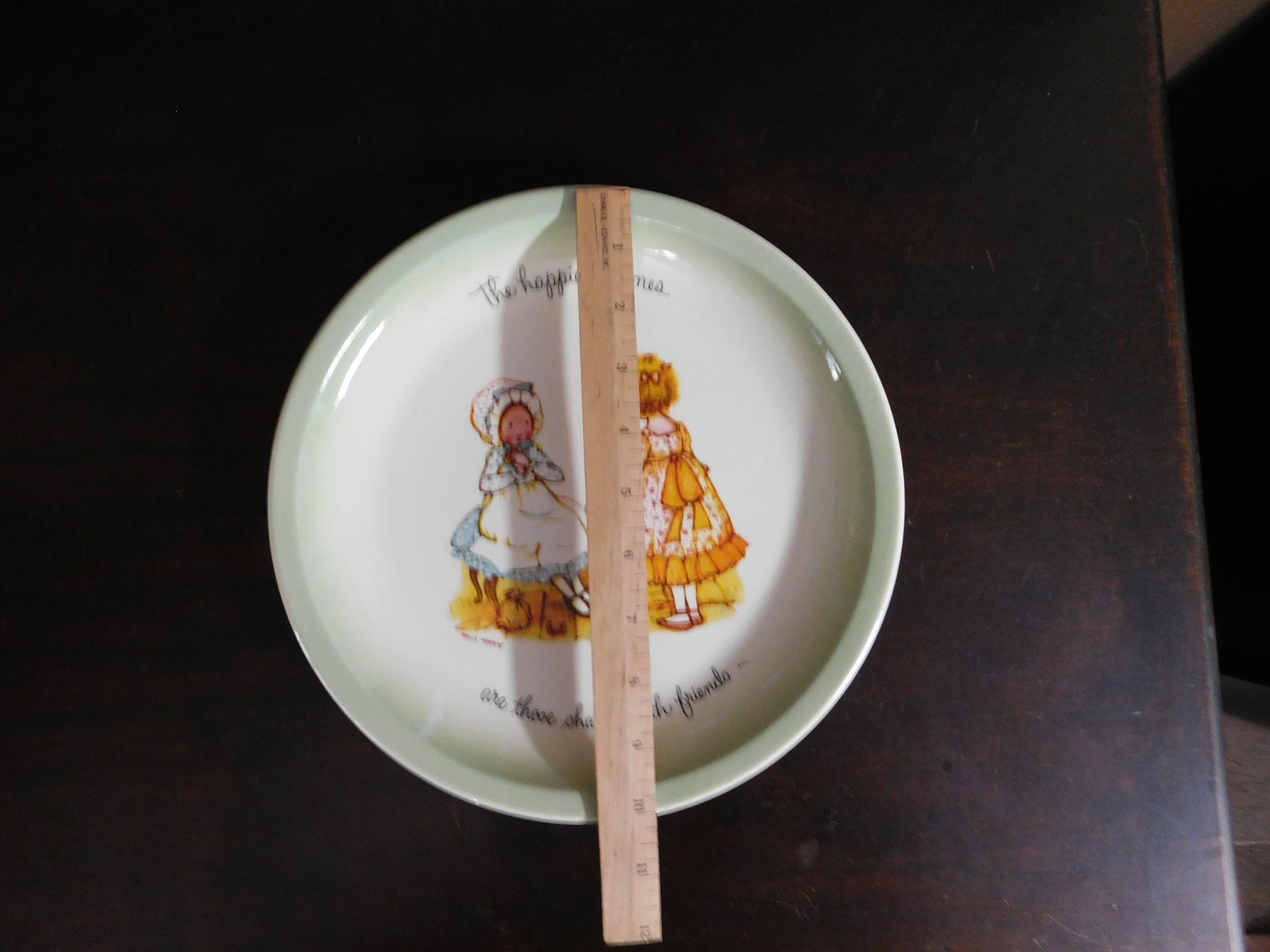 Holly Hobbie 1972 Collectibe Plate The Happiest Times Are Those Shared