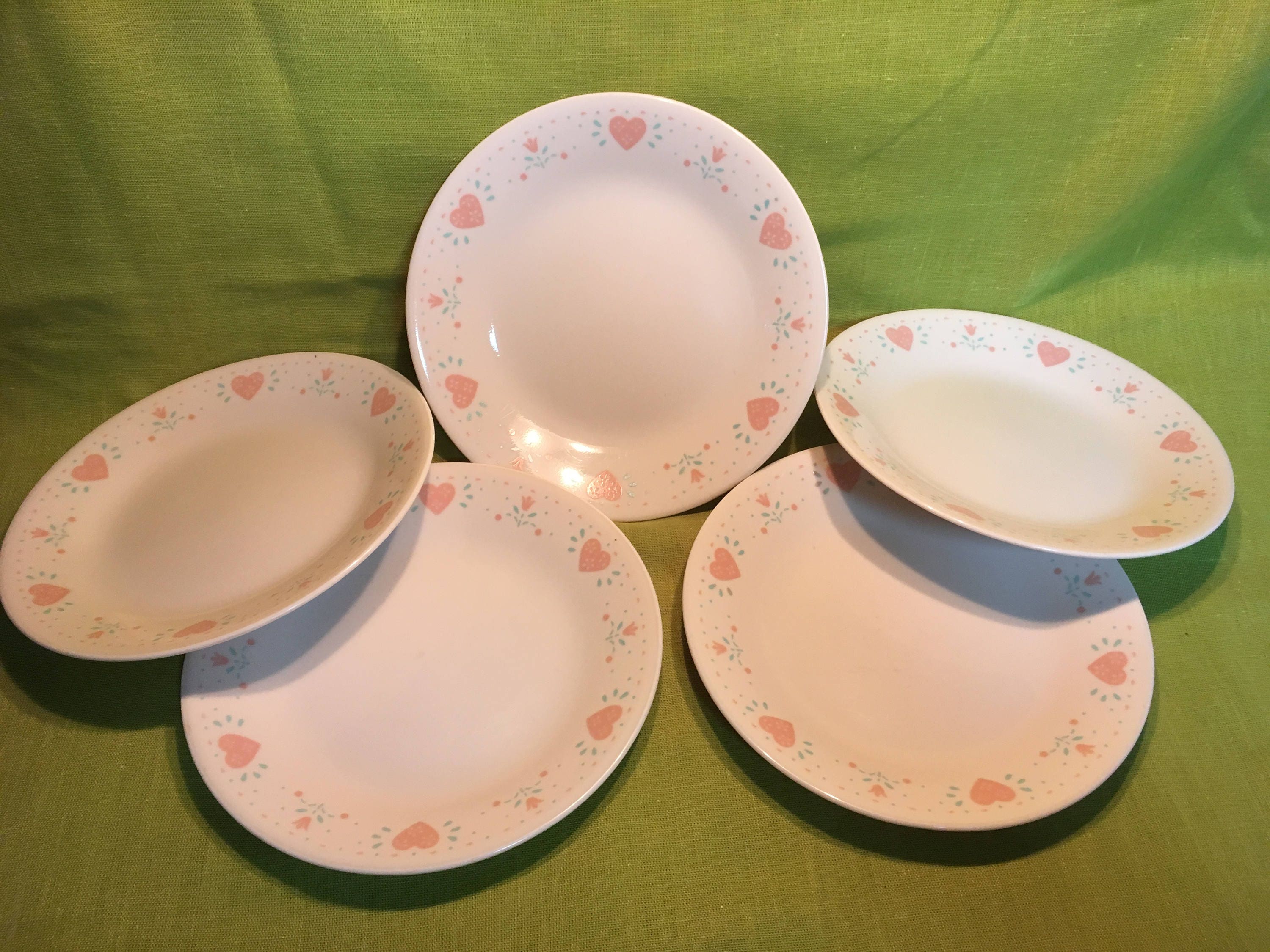 Corelle Forever Yours Dessert Plate Vintage - Etsy