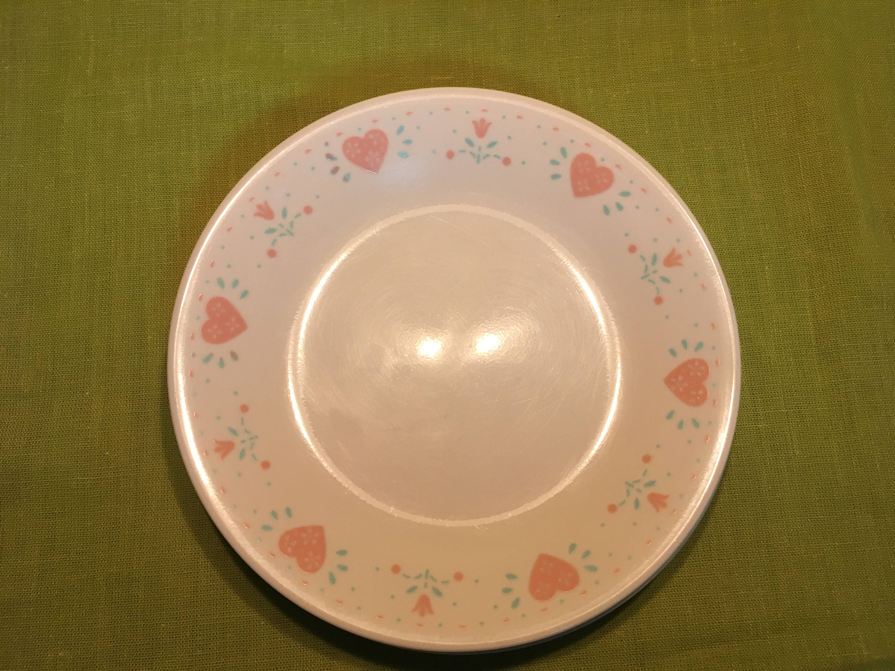 Corelle Forever Yours Dessert Plate Vintage - Etsy