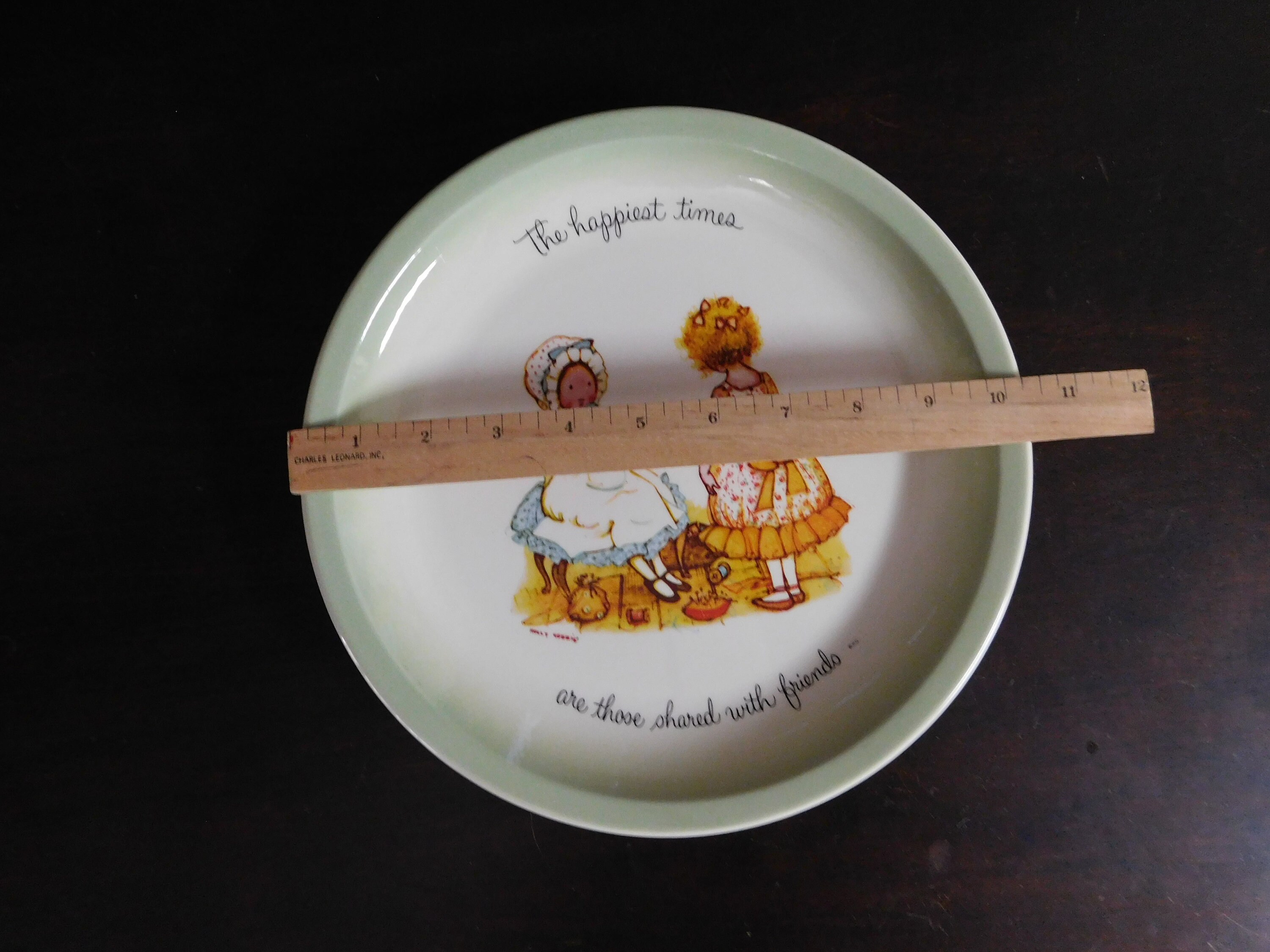 Holly Hobbie 1972 Collectibe Plate The Happiest Times Are Those Shared