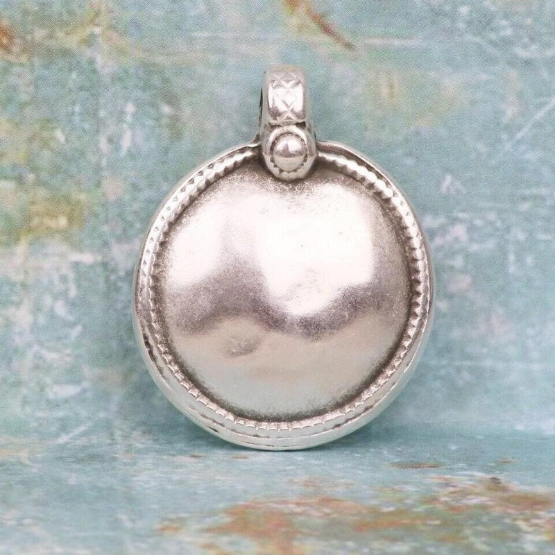 Large Silver Pendant - Etsy