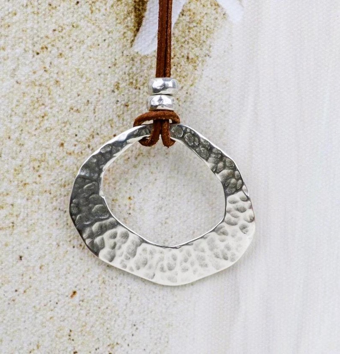 50mm Hammered Circle Pendant,50mm, Large Loop Pendant,circle Connector ...