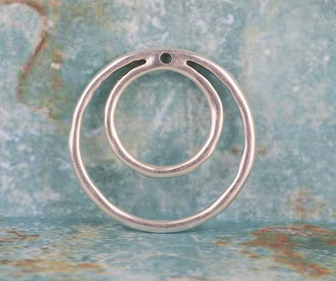 Organic Ring Pendant-loop Pendant-round Link-loop Pendant-jewelry ...