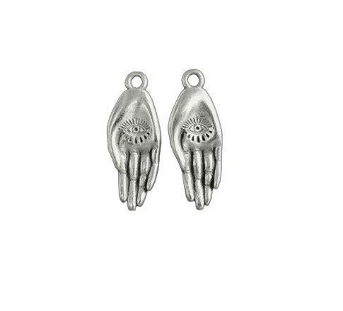 Healing Hand Pendant Modern Style-spiritual Metal Hand - Etsy