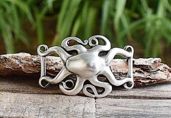 Octopus Connector Bead for up to 10mm Flat Leather Cord-zamak - Etsy