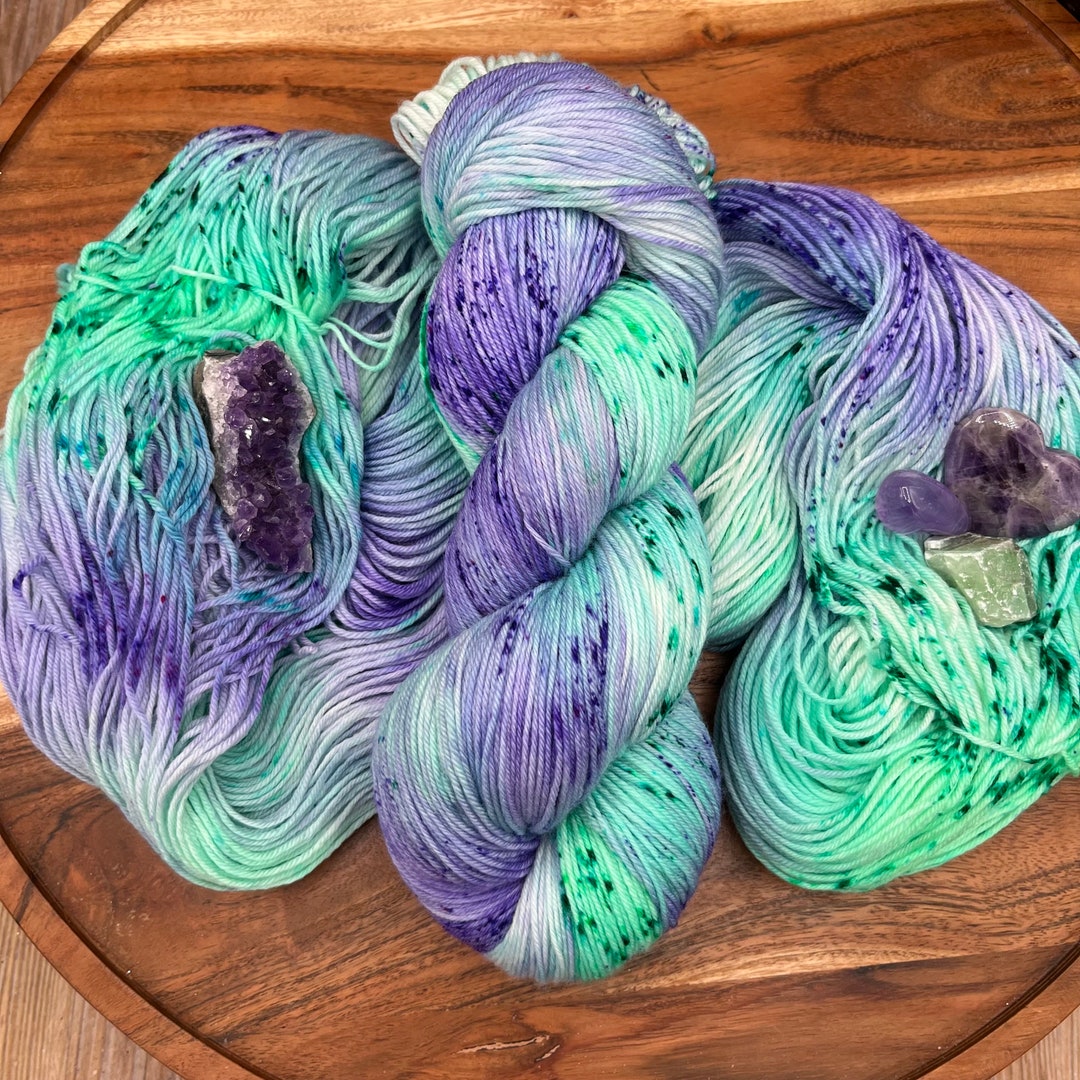 Dream Weaver-hand Dyed Yarn-extra Fine Superwash Merino-nylon-lilac ...