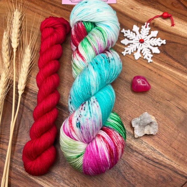 Christmas Sock Yarn - Etsy