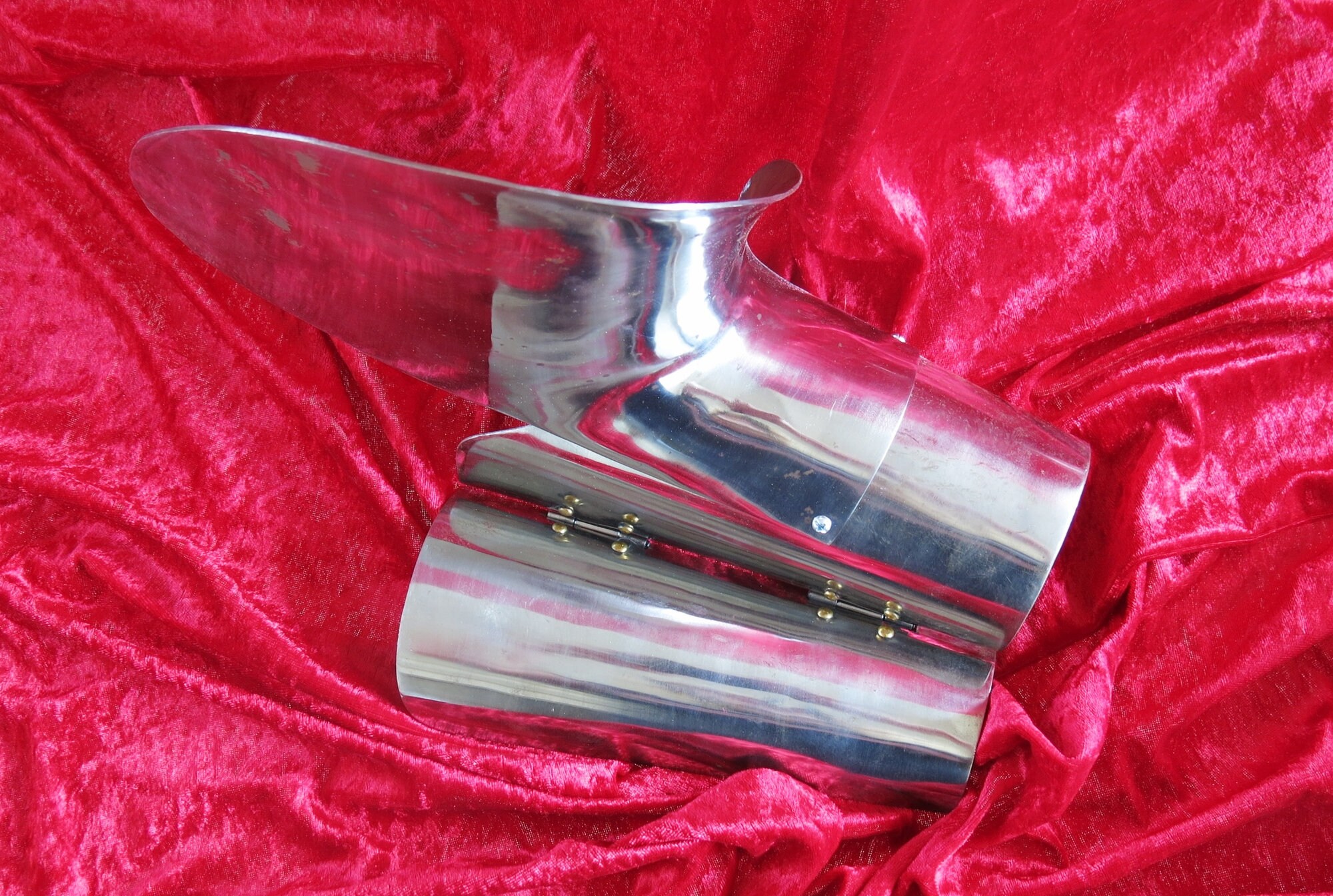 Jousting Right Vambrace With Attached Arm Shield, Heavy 16 Gauge ...