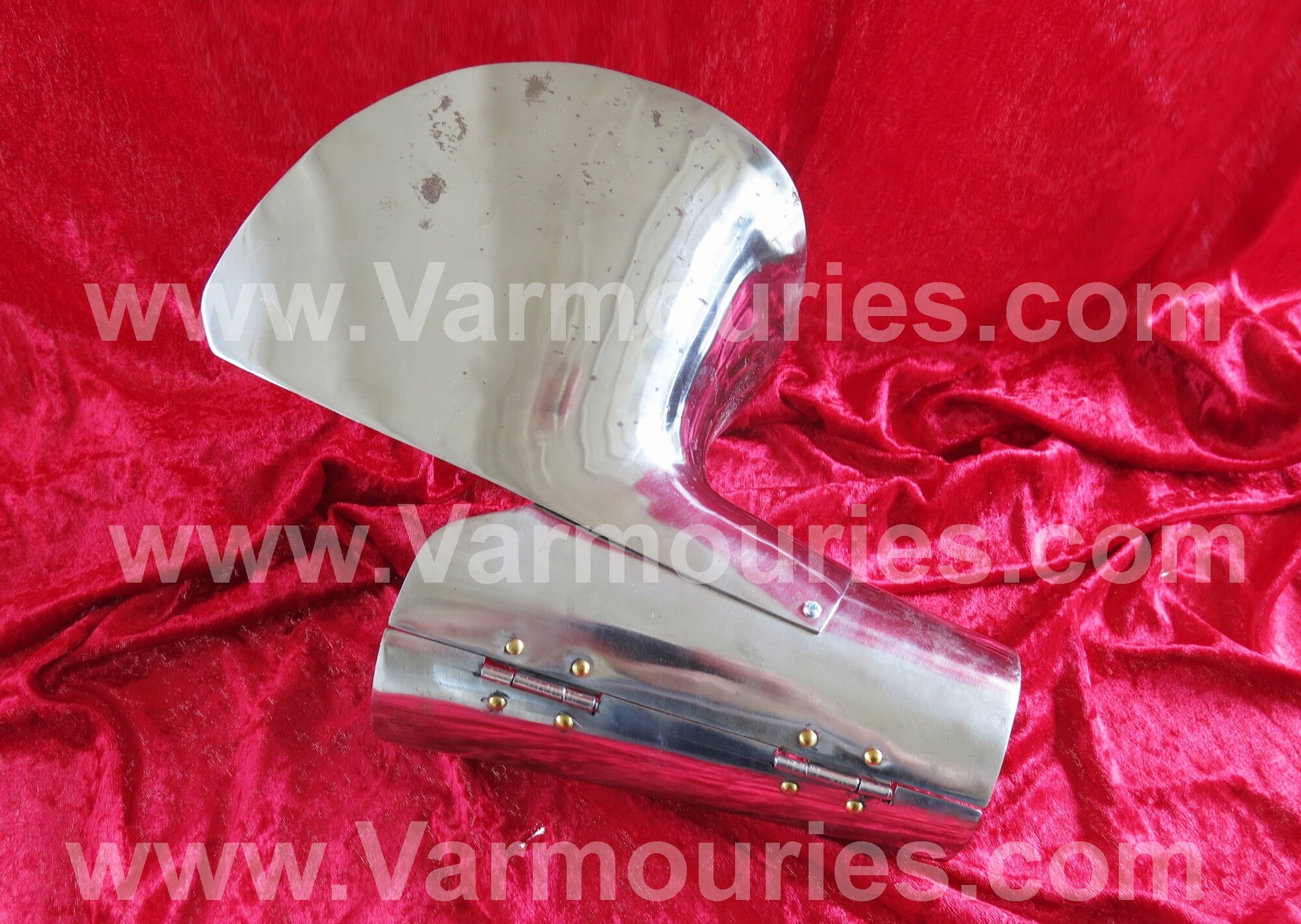 Jousting Right Vambrace With Attached Arm Shield, Heavy 16 Gauge ...