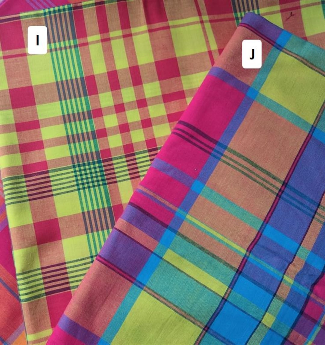 Madras Fabric Cut From 1 to 3 Meters - Etsy